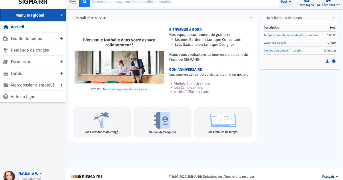 Self-service RH | SIGMA-RH