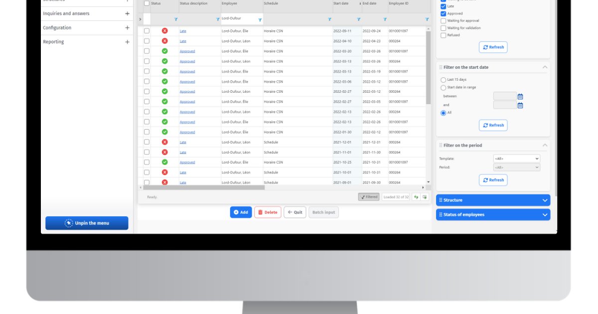 Scheduling and Time Clock | SIGMA-RH